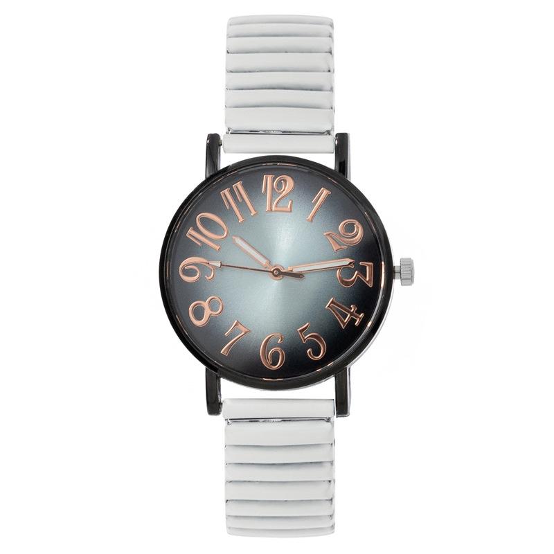 ( white) lady watch dgt student woman watch-face elastcty belt quartz ...